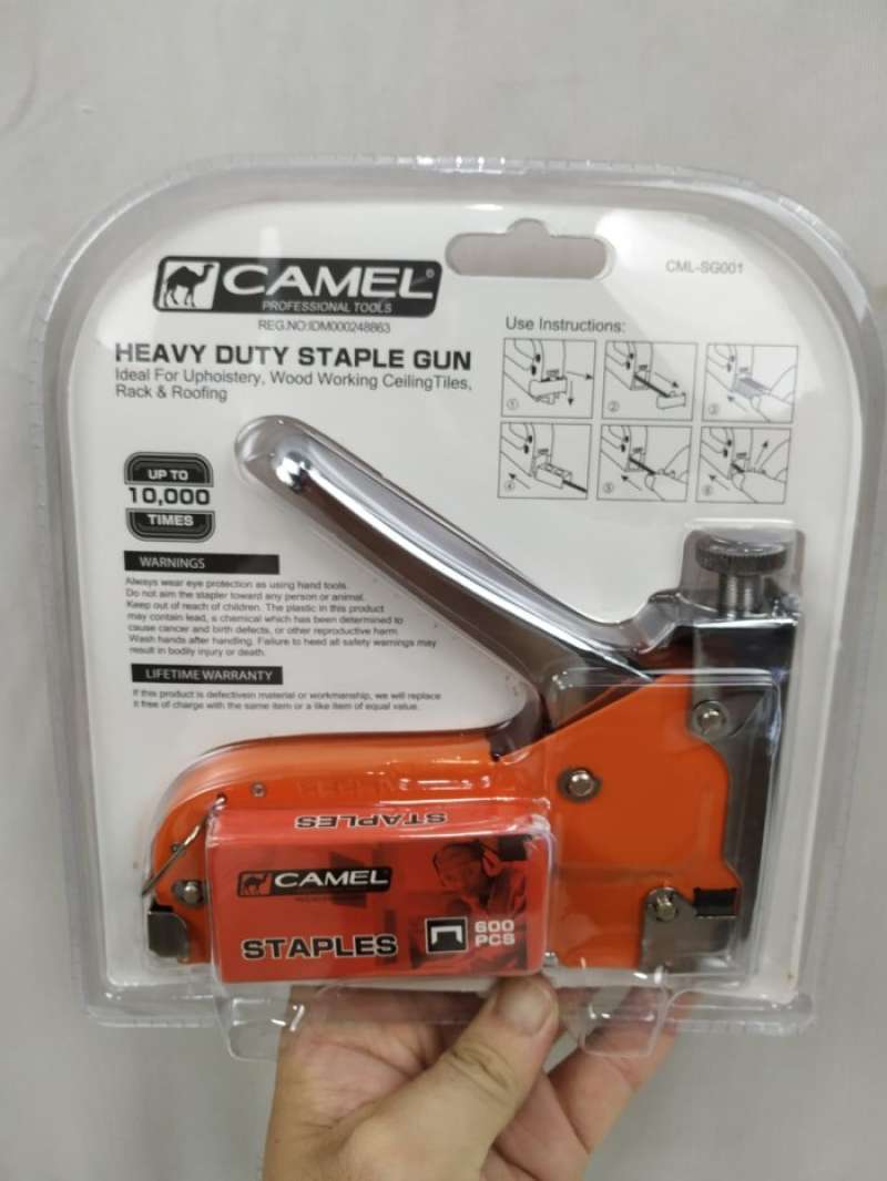 Jual Staples Gun Camel Heavy Duty Staple Stapler Tembak Hekter Tacker ...