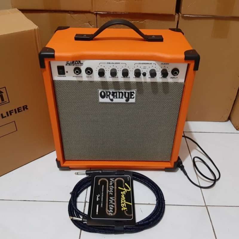 Jual ORIGINAL Sound gitar/ampli gitar/amplifier oranye plus kabel jack ...