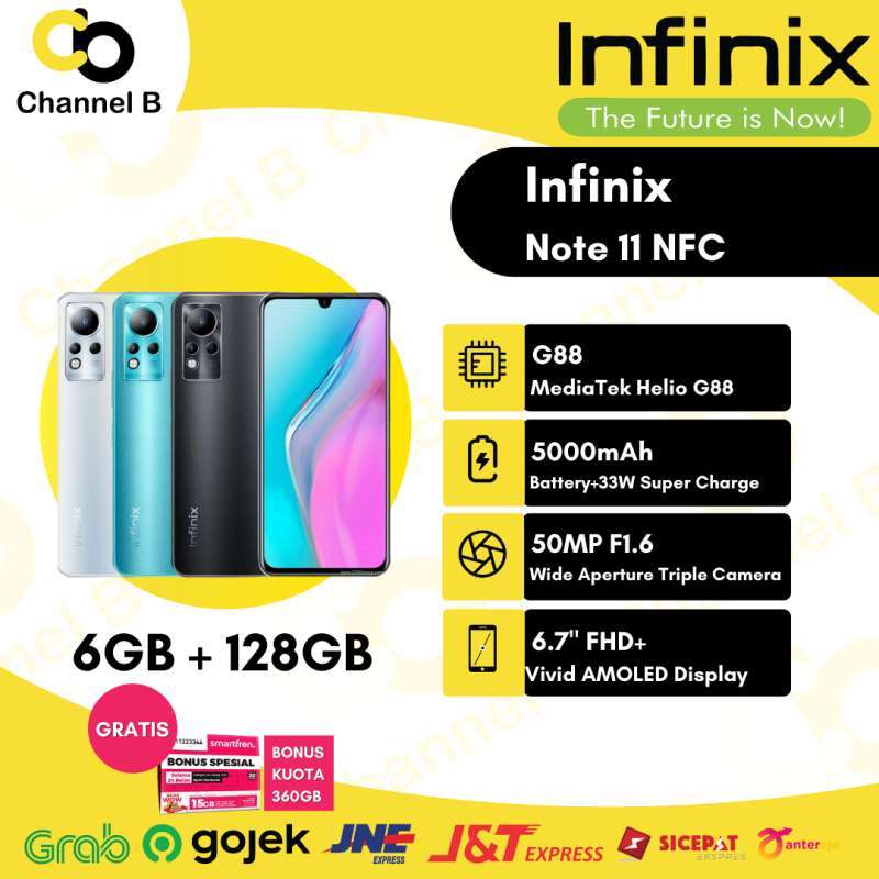 Jual Infinix Note 11 NFC Smartphone ( 6GB / 128GB ) - Garansi Resmi di ...