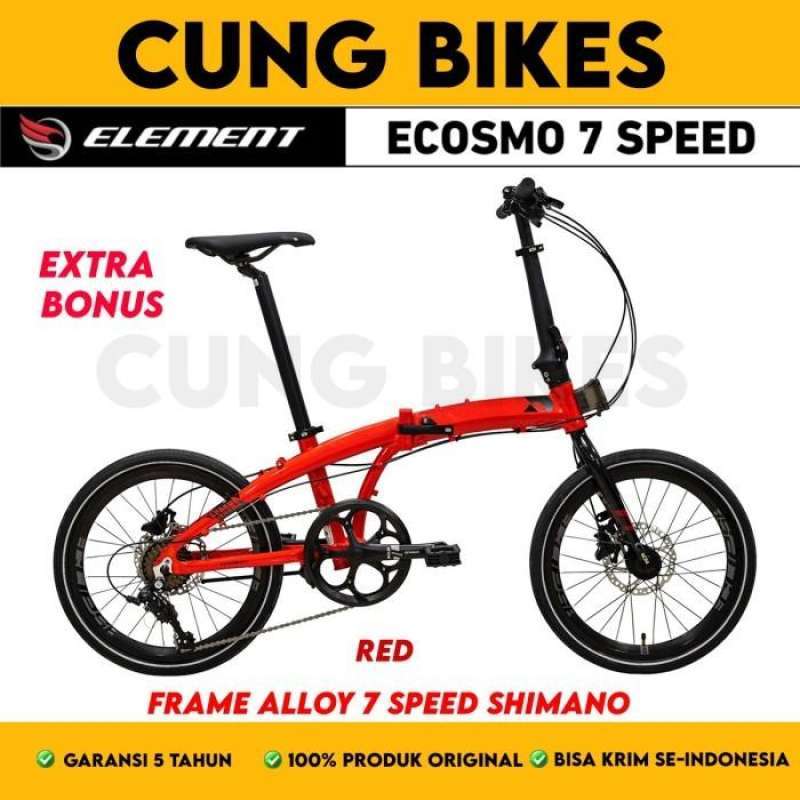 Jual Sepeda Lipat 20 Inch Element Ecosmo 7 Speed Shimano Rem Hidroulic ...