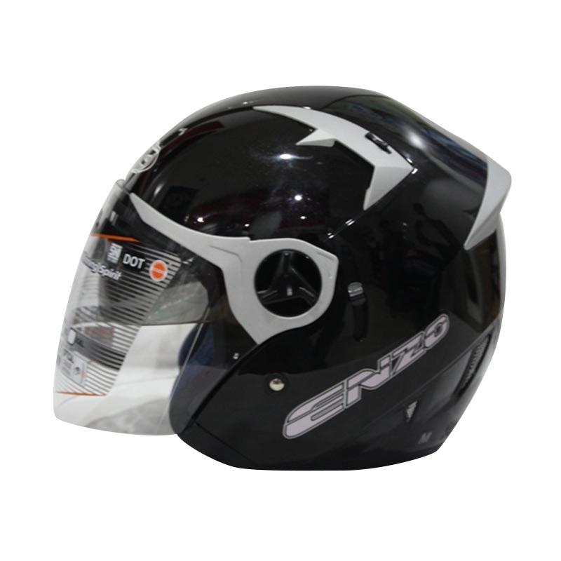 Jual INK Enzo Helm Half Face - Black metalic - M di Seller Indo Helmet ...