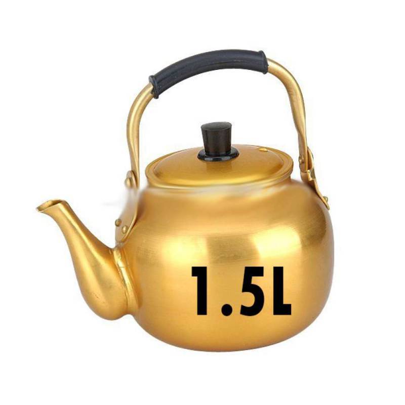 Promo Teko Alumunium Emas 1.5L Teko kuning alumunium teko arab Dubai ...