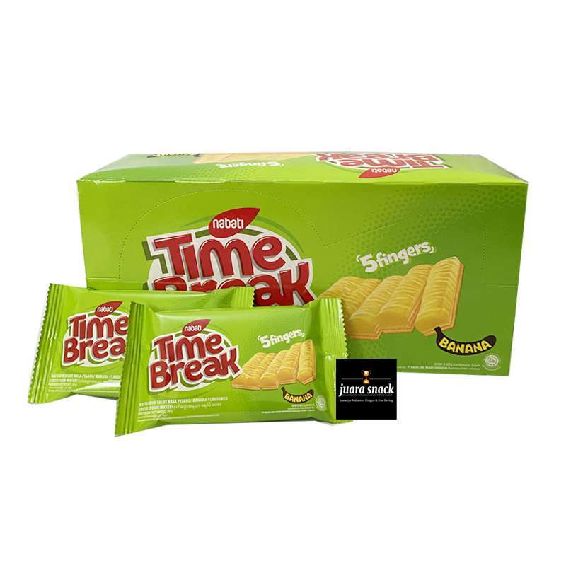 Jual Nabati Time Break 5fingers Wafer Krim Salut 20x20g - Banana Di ...