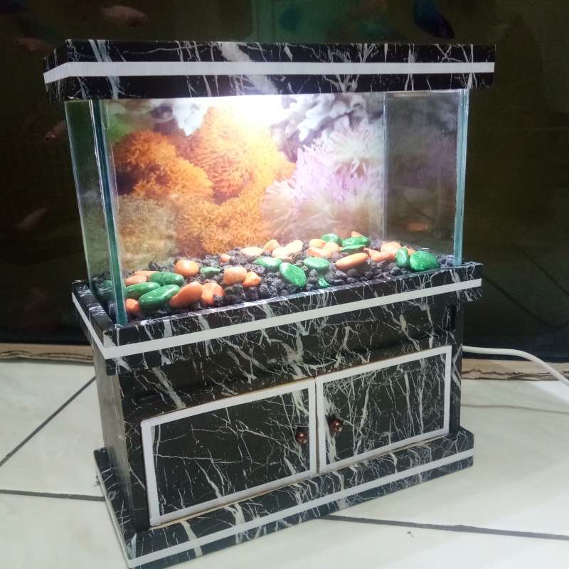 Harga Aquarium Kecil Minimalis / Aquarium Akuarium Ukuran 30 X 15 X 19 ...