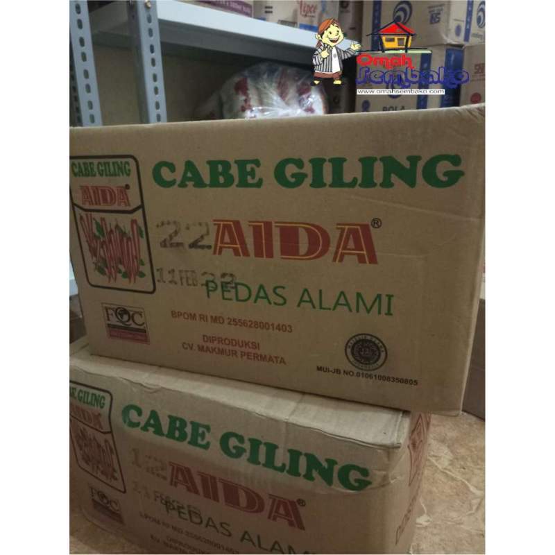 Jual aida cabe bubuk aida 1 carton (250g x 36pcs) di Seller omahsembako ...