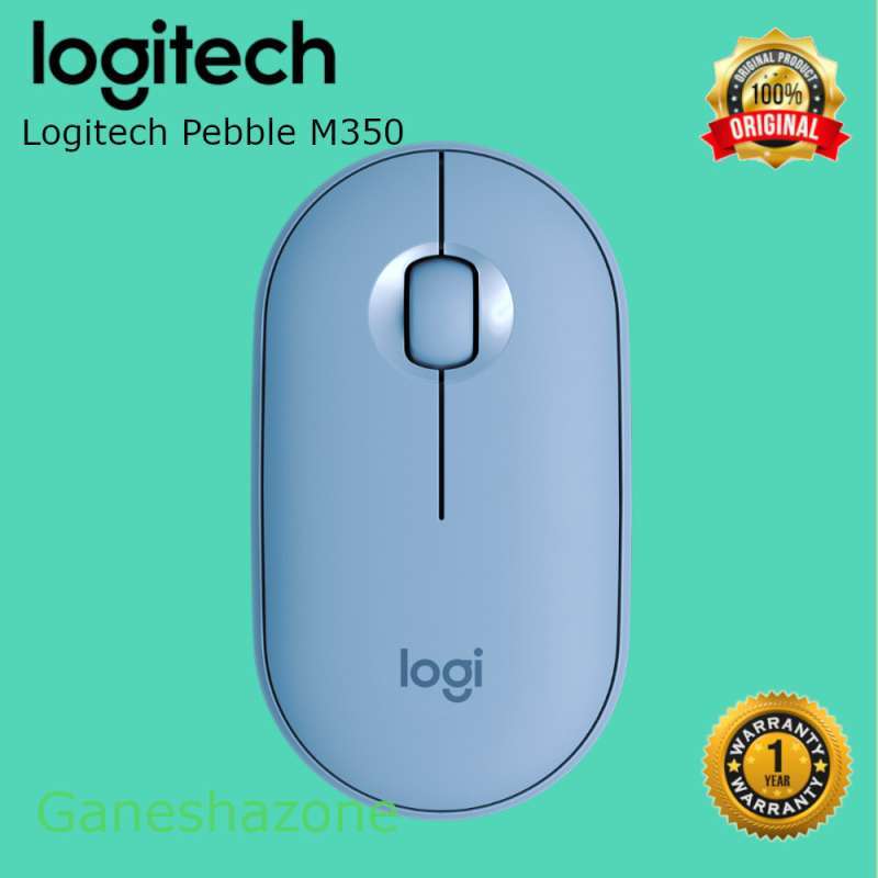 Jual LOGITECH Mouse M350 Pebble - Blue di Seller Ganesha Computer ...