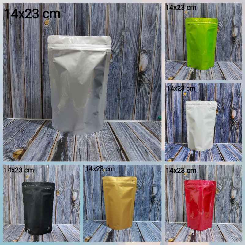 Jual Kemasan Standing Pouch Ukuran 14x23 Ziplock Klip Zipper Kpack ...