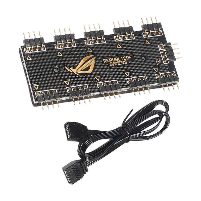 Promo Computer Fan RGB Hub ,Computer 10-Channel RGB Hub PC/MOD HUB ...