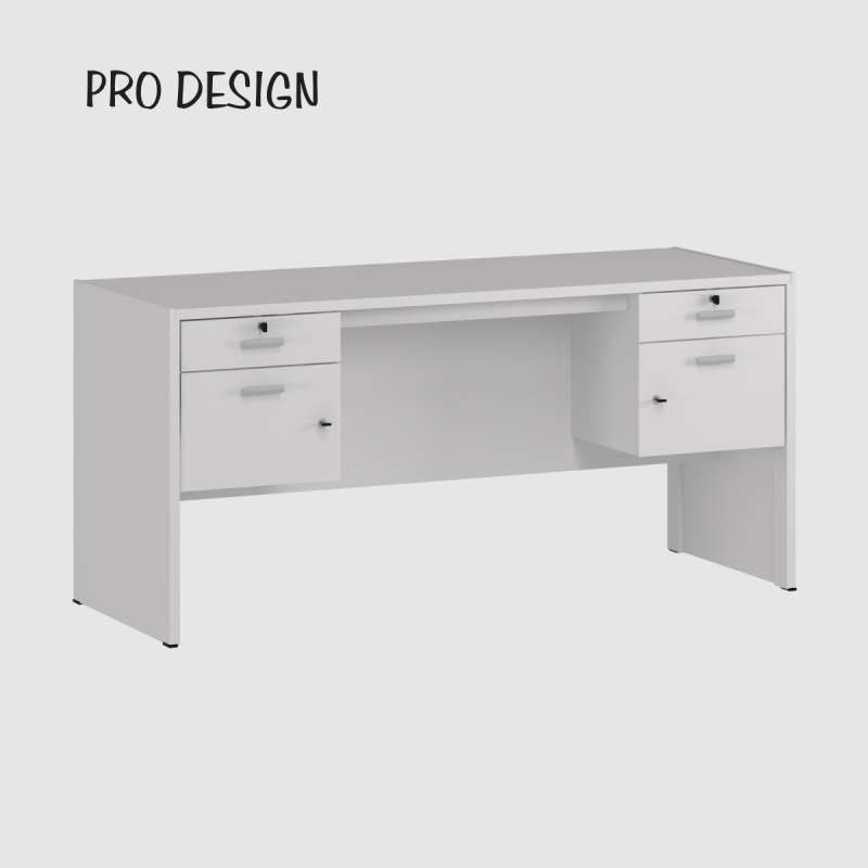 Promo Pro Design Volta Meja Kerja Kantor [Ukuran 160 cm] Diskon 25% di ...