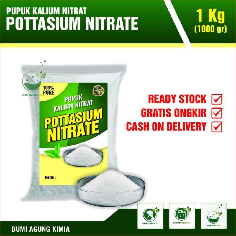 Jual PUPUK KALIUM NITRAT / POTASSIUM NITRATE / KNO3 MURNI 1KG 1 KG ...