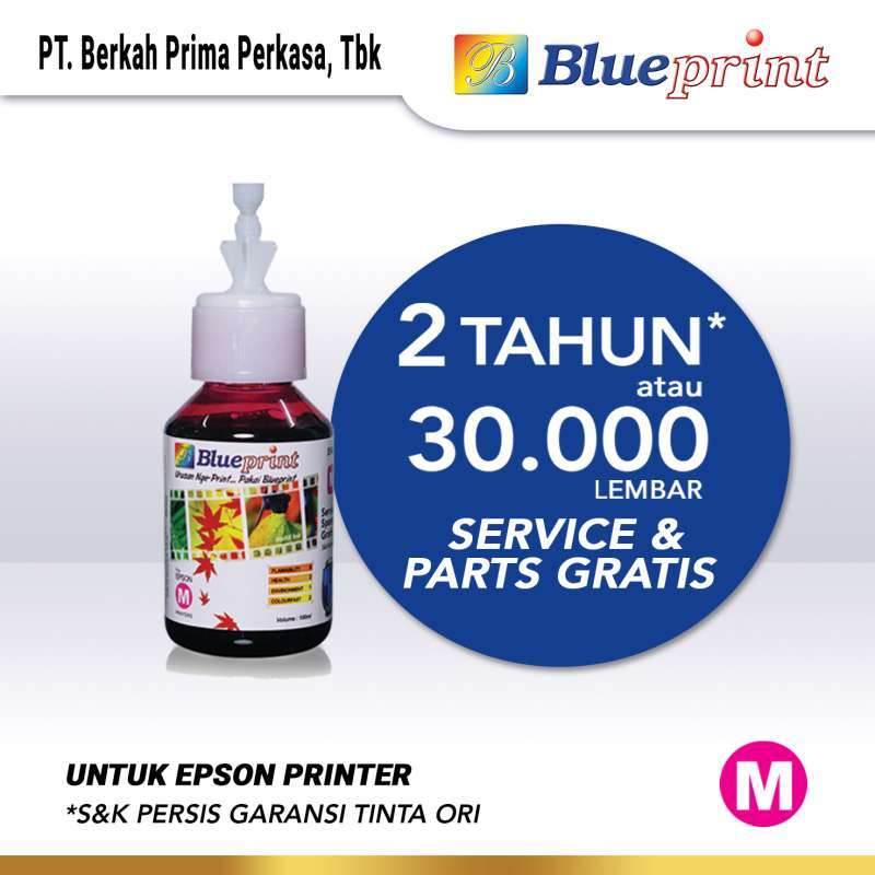 Jual BLUEPRINT Tinta Epson Refill For Printer Epson 100ml 4 Warna ...