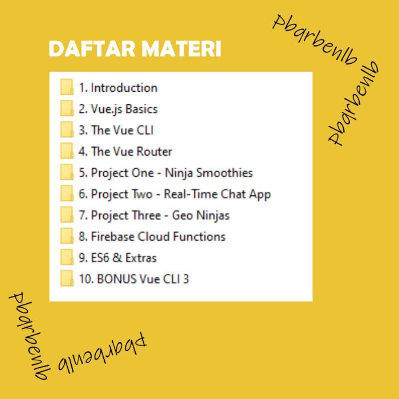 Jual Video Tutorial + 350 Script Vue Js Front End Development Framework ...