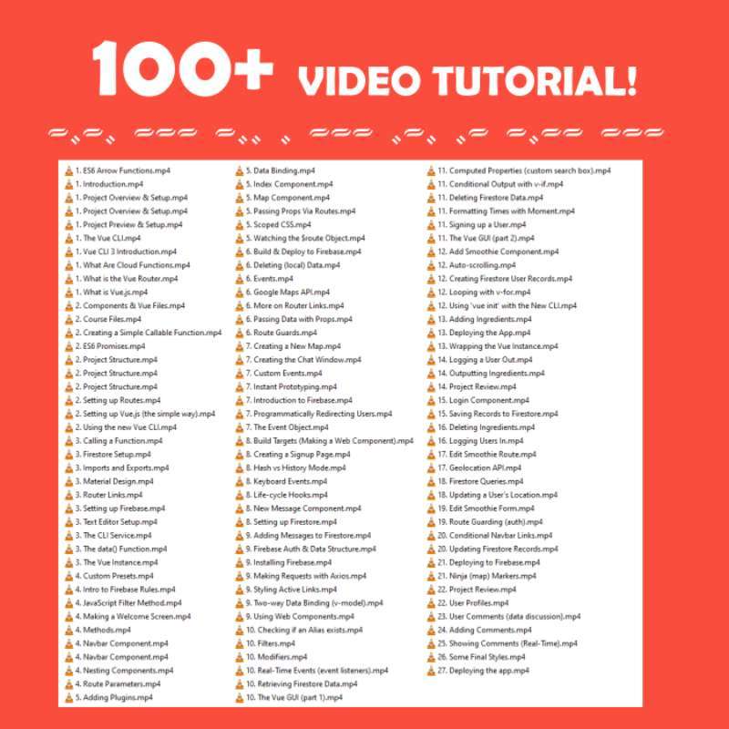 Jual Video Tutorial + 350 Script Vue Js Front End Development Framework ...