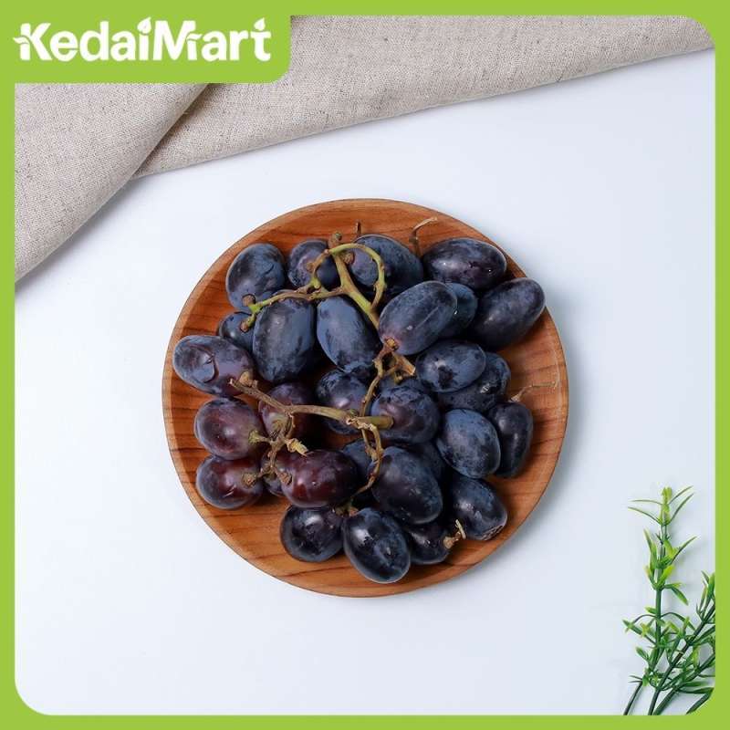 Jual Anggur Hitam Import 250 gram/ Buah Anggur Hitam Segar/ Grape Fruit ...