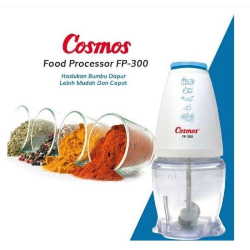 Promo Cosmos FP-300 Food Processor 300ml/180 Watt FP-300 Turbo Switch ...