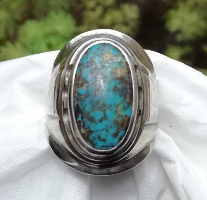 Jual Natural Pirus Persia Biru Buhun Ring Gero Unik Lawasan di Seller ...