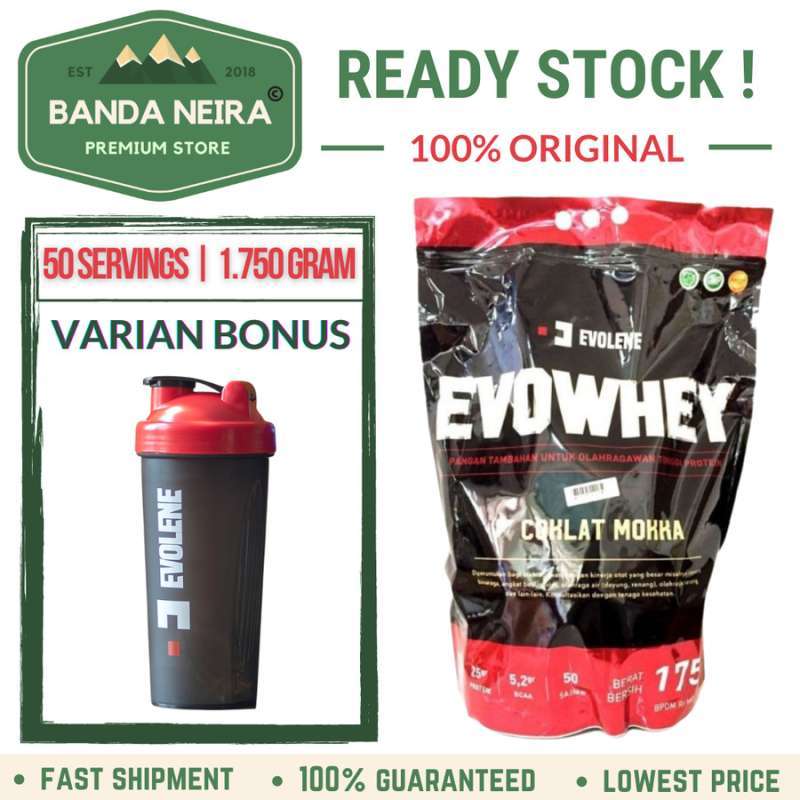 Jual Evolene Evowhey Evo Whey Protein - 50 Sachet - - Strawberry Di ...