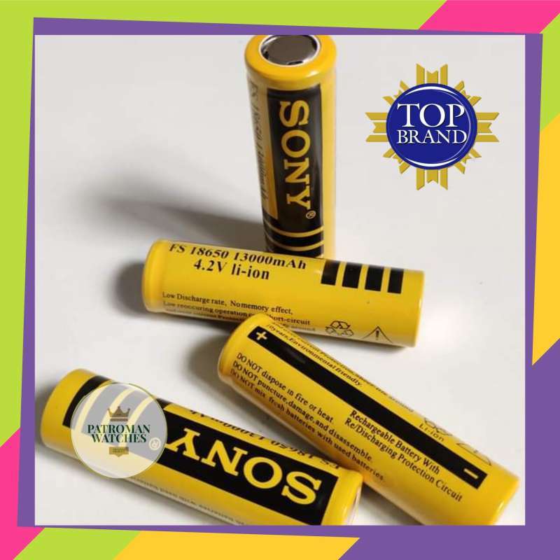Jual Baterai Battery Sony 18650 Rechargeable 1300mAh 4,2v Original Sony ...
