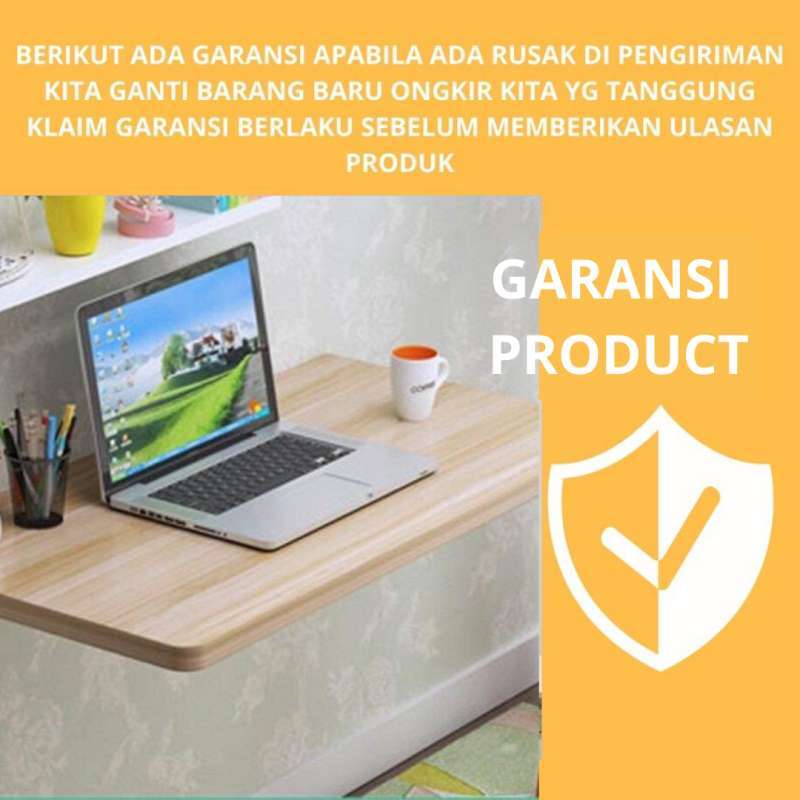 Jual Meja Lipat Dinding 60x40cm Menahan Beban Sampai 60kg Meja Komputer ...