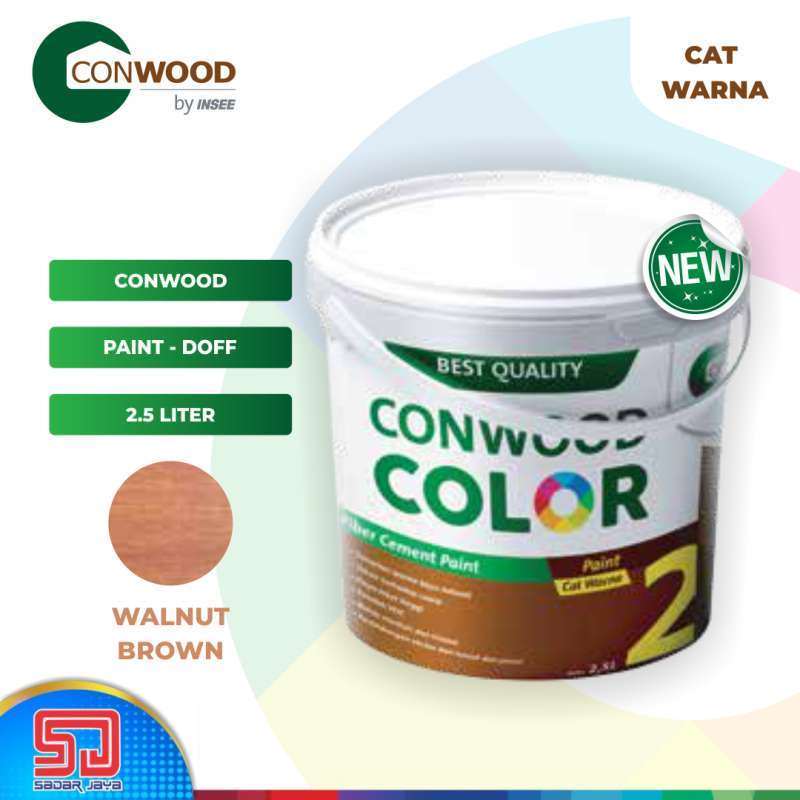 Jual Conwood Color Warna Kayu Doff 2.5 Liter - Cat Lisplang Fiber ...