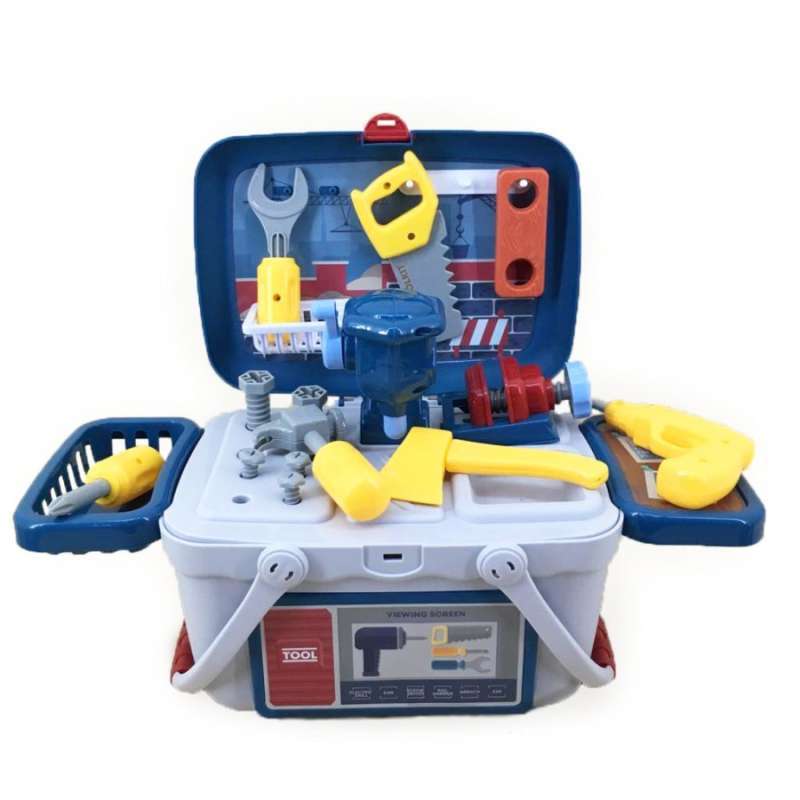 Jual Mainan Anak ToolBox Set Mainan Tukang Tukangan Model Koper di ...