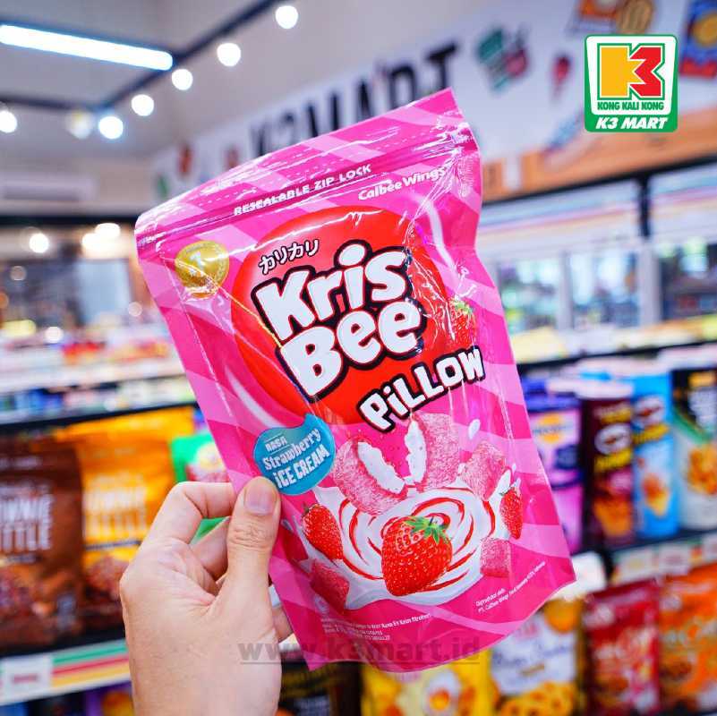 Jual Krisbee Pillow Strawberry Ice Cream Snack [120 G] Di Seller K3mart ...