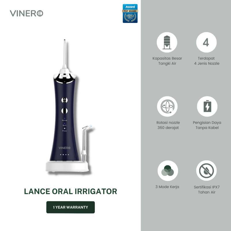 Promo Vinero Lance Portable Oral Irrigator Pembersih Karang Gigi ...