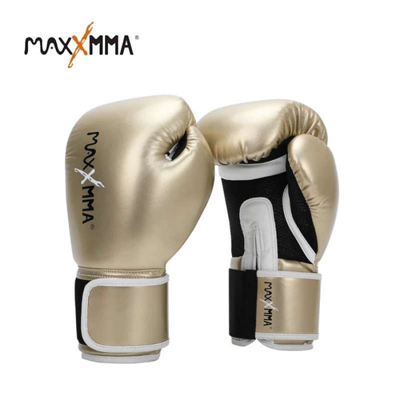 Jual MaxxMMA Pro Style Boxing Gloves Special Color (Unisex) - Gold 12 ...