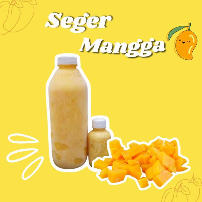 Jual SEGER MANGGA Minuman Buah Segar Mangga Susu Tanpa Pengawet 1 Liter ...