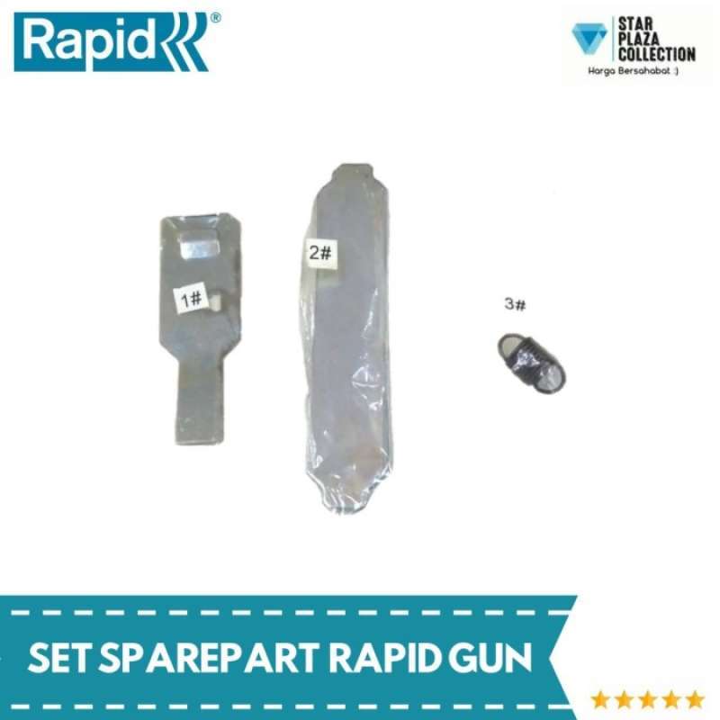 Promo Set Sparepart Staples Tembakan Rapid R23 (per + Plat + Pelatuk ...