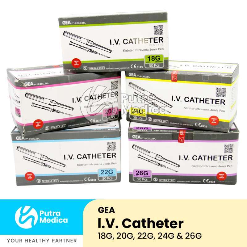 Jual Gea Iv Catheter - 1 Pc / Jarum Infus / Iv Kateter Cateter / Alat ...