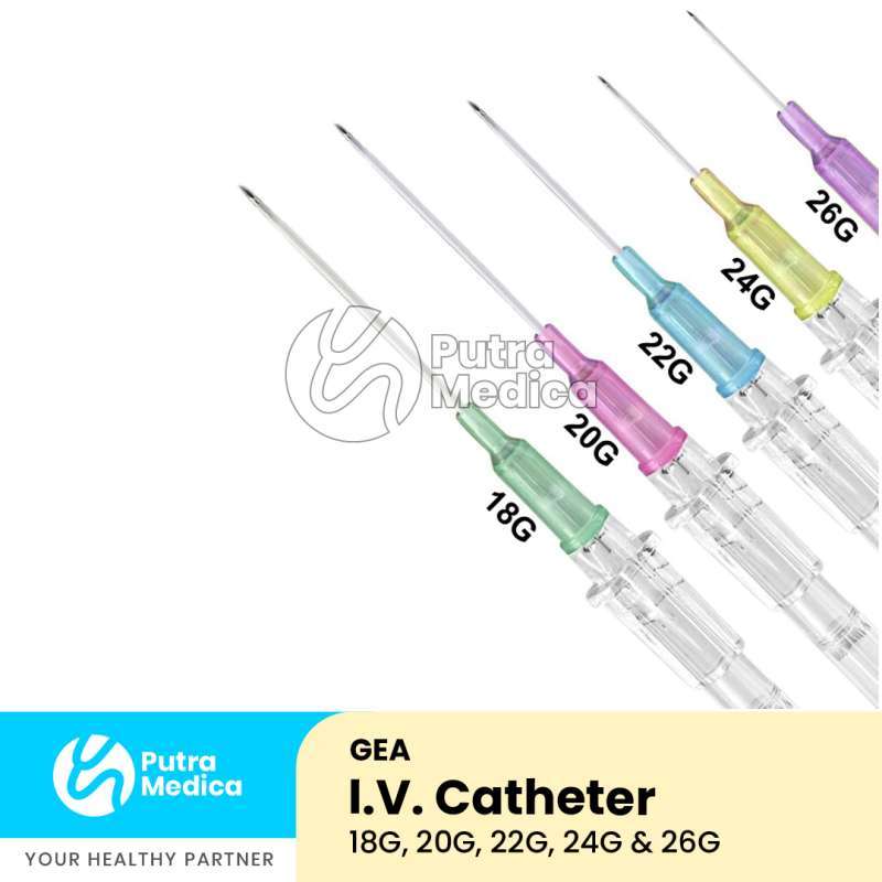 Jual Gea Iv Catheter - 1 Pc / Jarum Infus / Iv Kateter Cateter / Alat ...