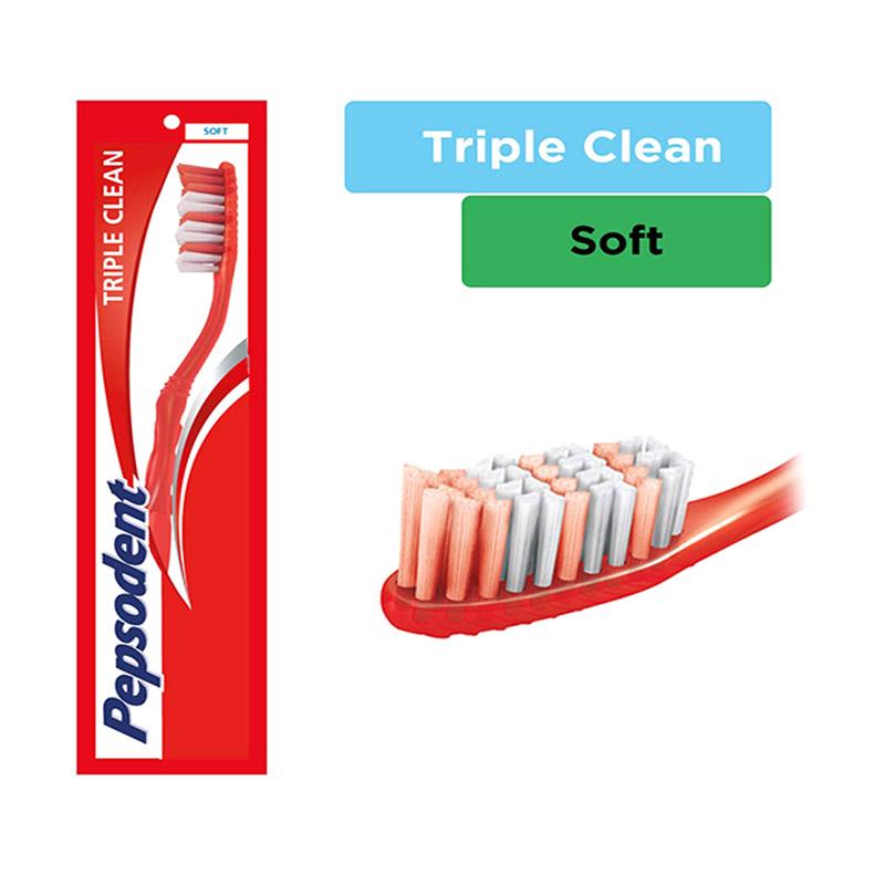 Jual Pepsodent Sikat Gigi Triple Clean Soft di Seller TIPTOP ONLINE ...