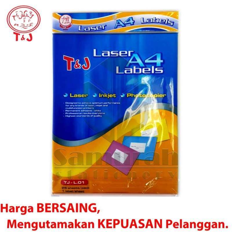 Jual Kertas Laser Label Stiker Tom & Jerry ( T & J ) L 01 / Sticker Tj ...