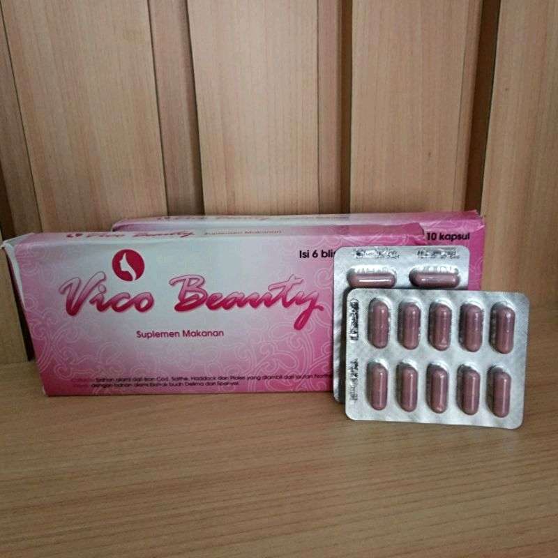 Promo Vico Beauty Collagen Dan Viqua Per Strip Isi 10 Kapsul Suplemen ...