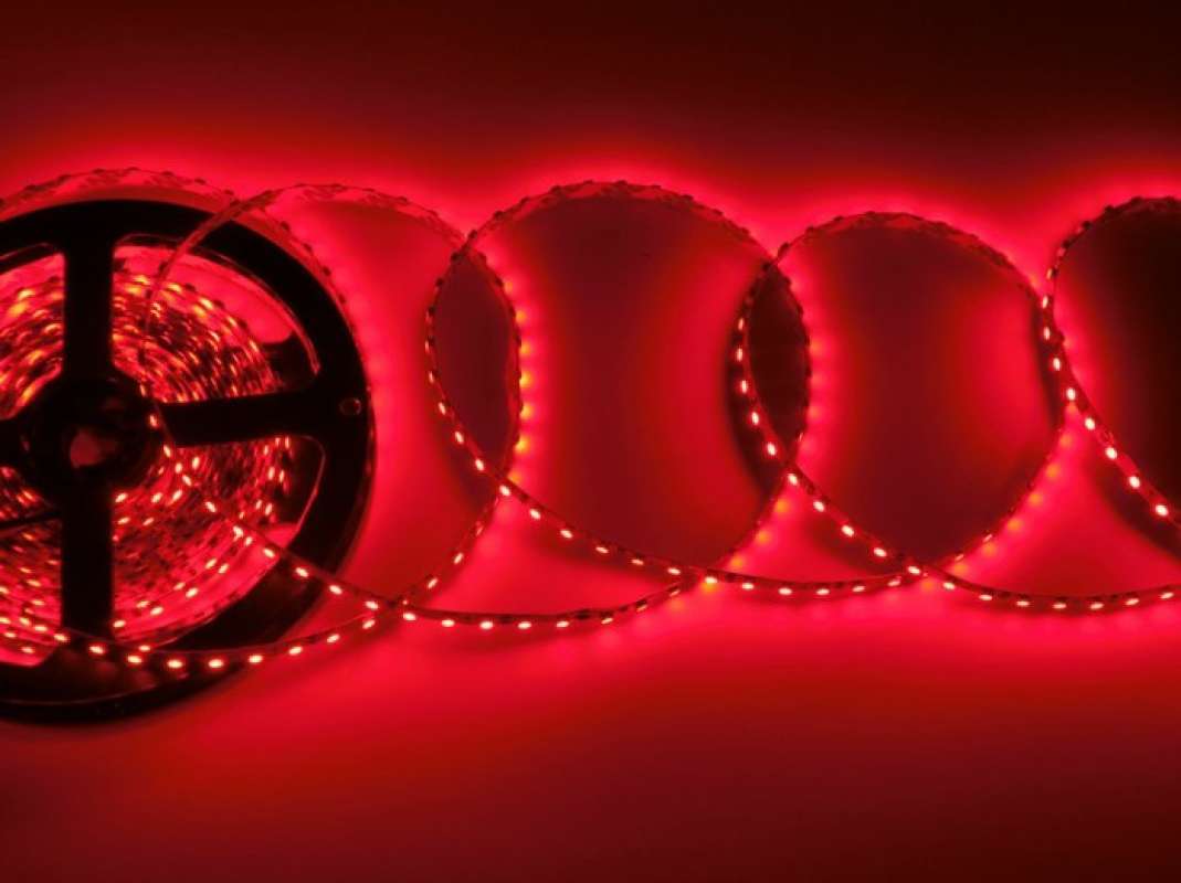 Jual 24V DC cahaya MERAH Flex Led Strip 3528 SMD waterproof 5 meter New ...