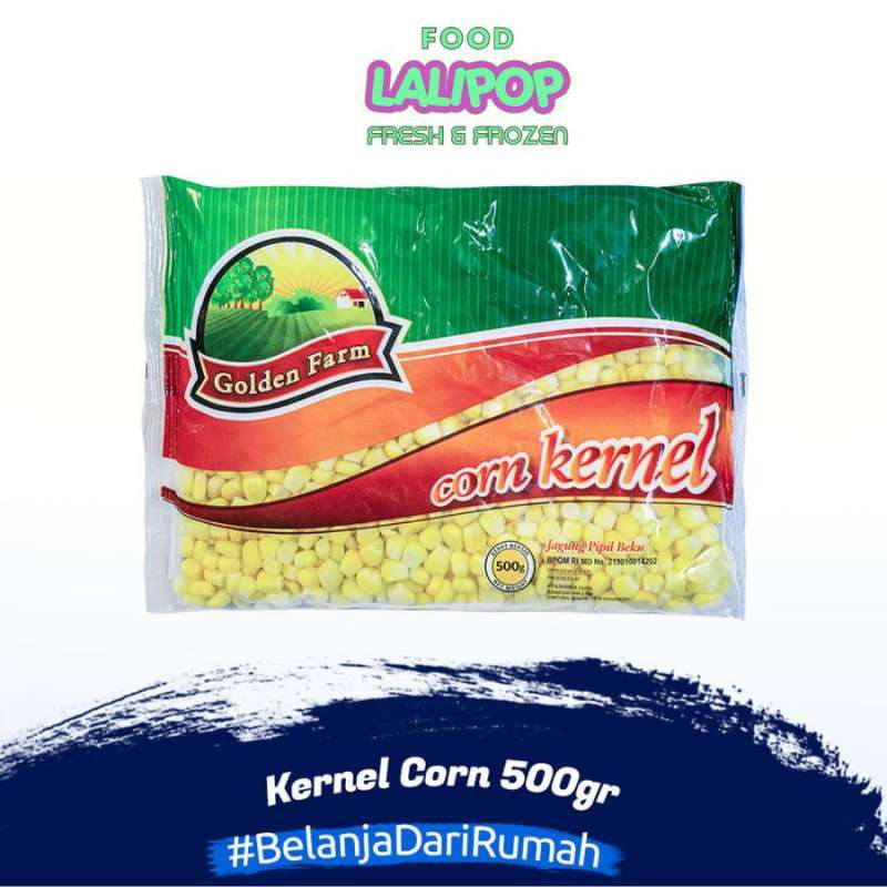 Jual JAGUNG PIPIL MANIS FROZEN GOLDEN FARM/KERNEL CORN, 500GR Halal di ...
