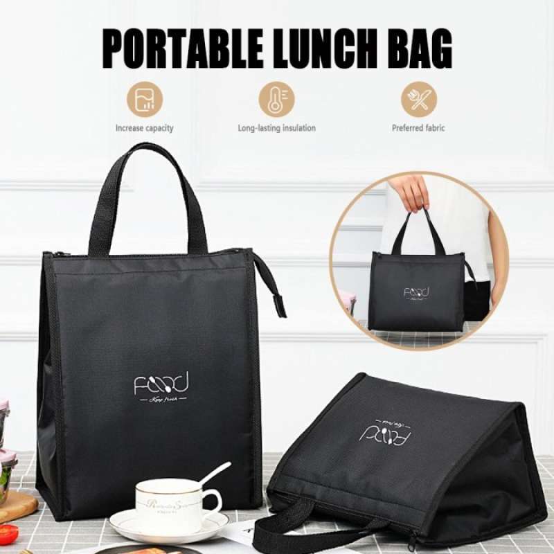 Jual Tas Bekal Lunch Cooler Bag Box Makanan Alumunium Kotak Makan Anak ...