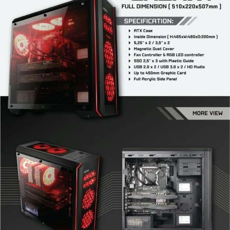 Jual Casing PC Komputer Infinity Galaxy di Seller Berkah Karunia ...