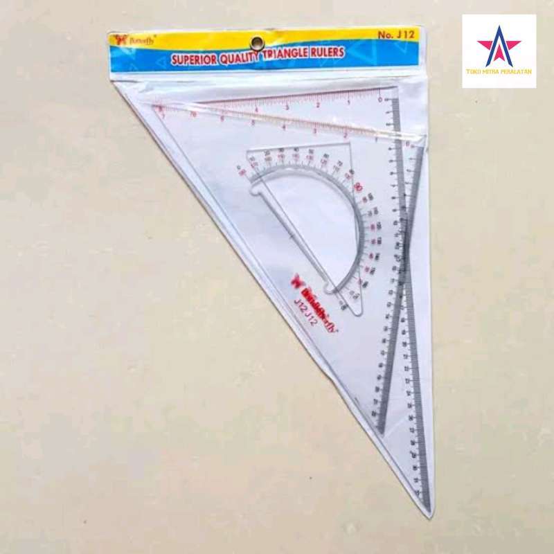 Jual PENGGARIS CLASSIC SEGITIGA BUTTERFLY ORIGINAL NO.10/J-10 [1PCS] di ...