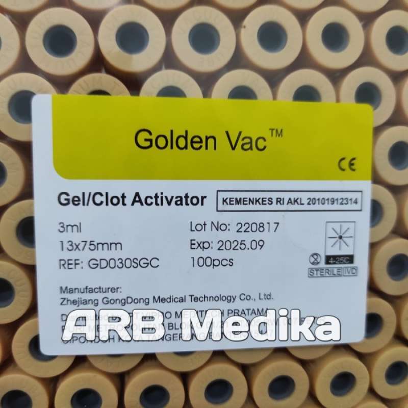 Promo Tabung Gel Clot Activator 3Ml - Tabung Kuning Prp Sst 3 Ml Golden ...