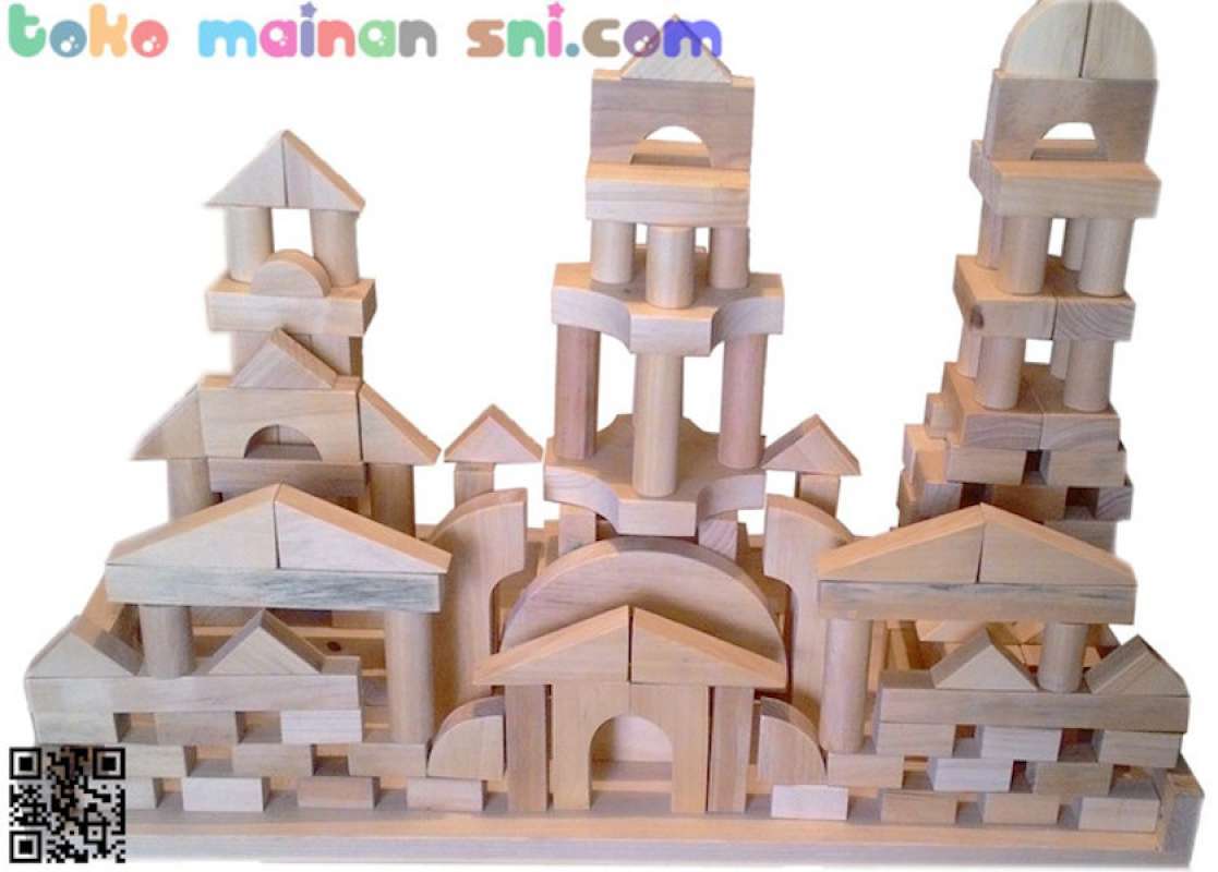 Jual Mainan Kayu Edukatif Balok Umum 505 pcs u- Edukasi Anak Usia 4-5 ...