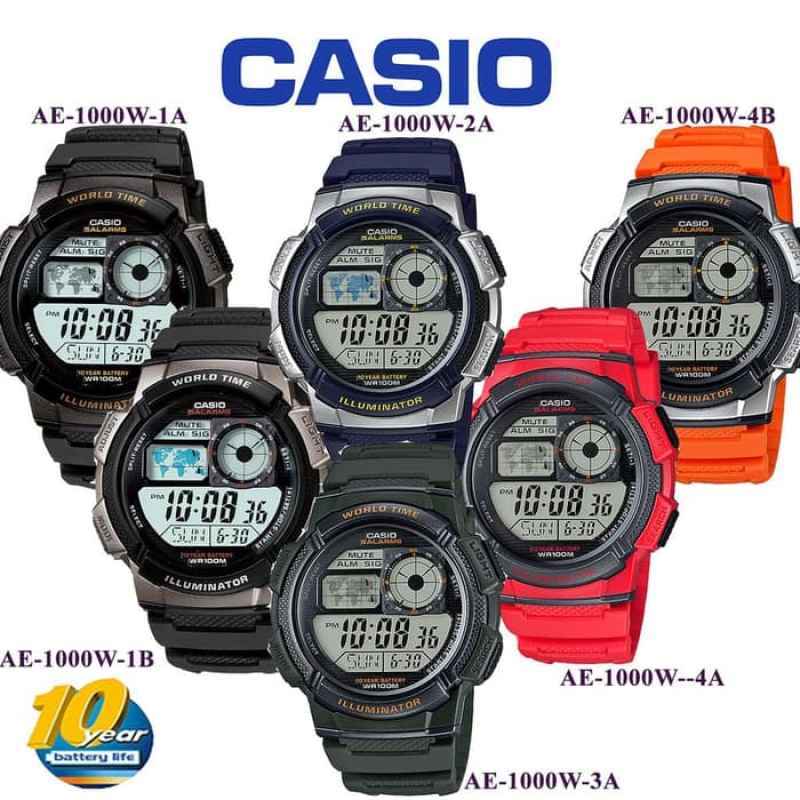 Jual Casio Ae1000W Ae1000-W Ae-1000W Ae-1000-W 1Av 2Av 3Av 4Av 1Bv 4Bv ...