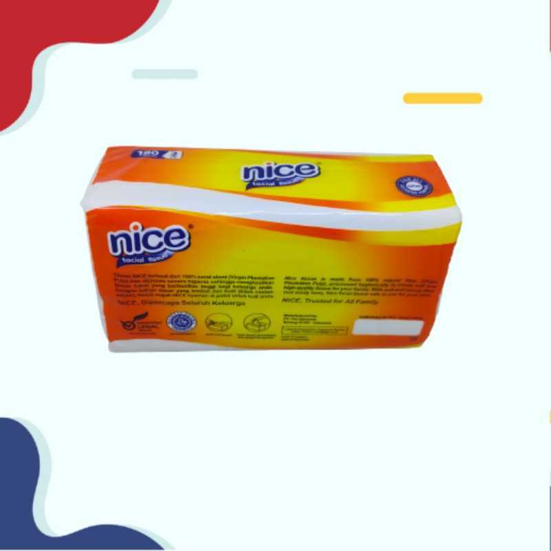 Promo Nice Facial Tissue Soft Pack 180 Sheets - 2 Ply [60 Pcs/ 1 Karton ...