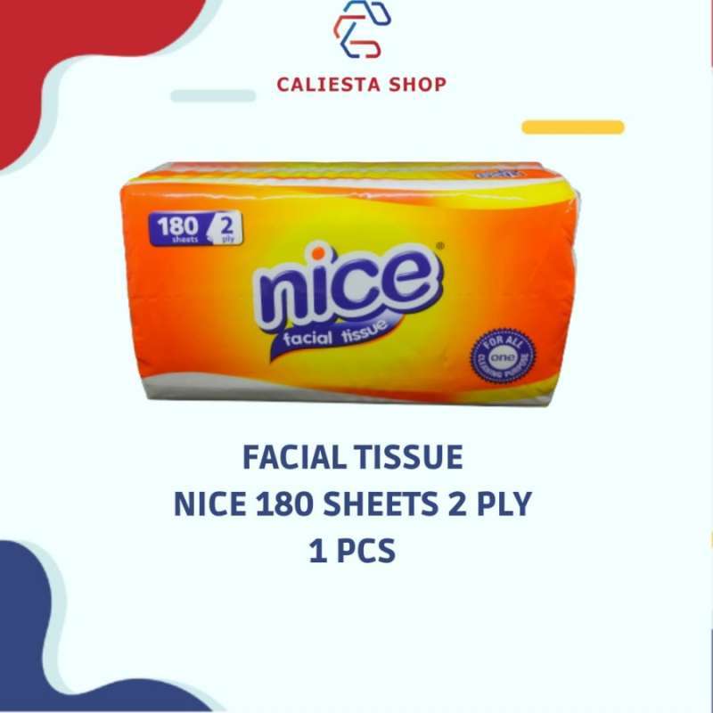 Promo Nice Facial Tissue 360 Helai / 180 Sheets - 2 Ply Diskon 26% Di ...