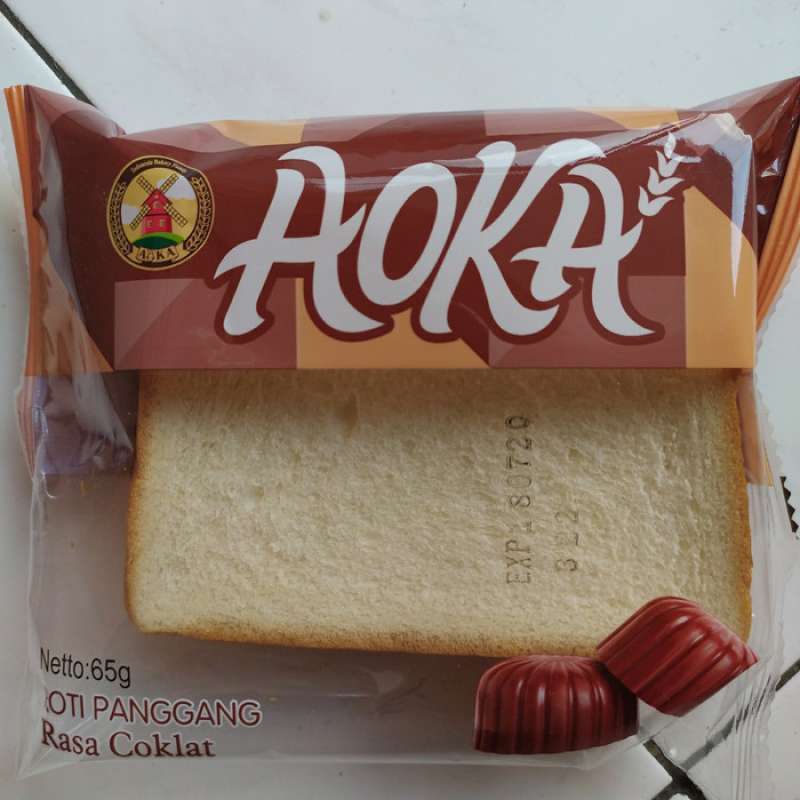 Jual Roti Aoka Rasa Coklat Chocolate [1 ct / 60 pcs / 60 gr] di Seller ...