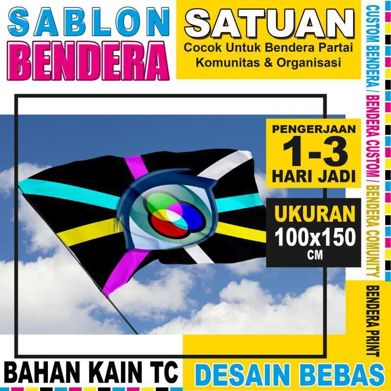 Jual Sablon Bendera Custom Desain Suka-suka - Uk.100x150cm - Kain TC ...