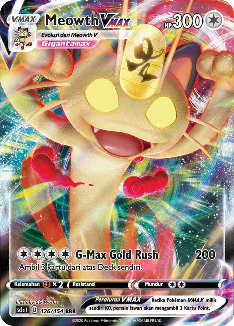 Jual Meowth V Max Sc1a 126-154 Rrr Di Seller Cryotech Card Company ...