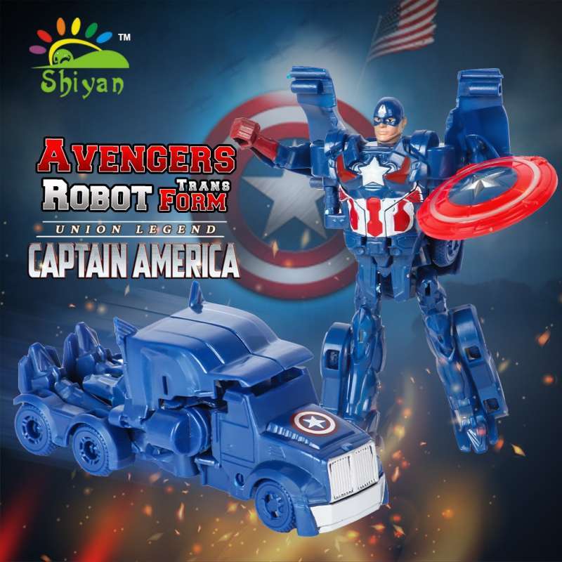 Jual Mainan mobil robot pahlawan mainan anak robot action figure ...