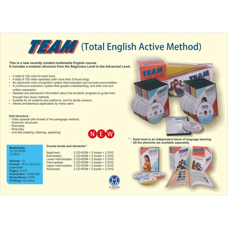 Promo Total English Active Methode (team) - 1 Paket Isi 12 Buku + 12 ...